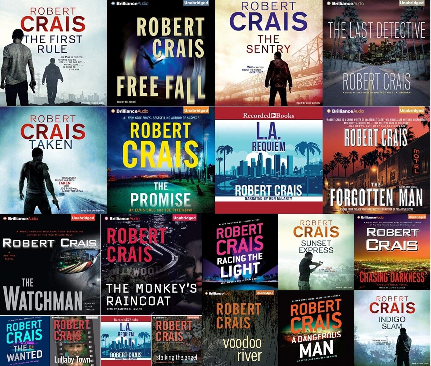 Robert Crais - Elvis Cole/Joe Pike Audio Book Series (19 MP3 Audiobook ...